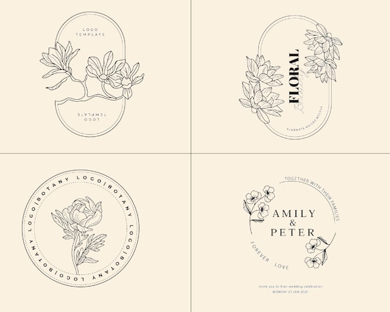 Hand Drawn Logo Minimalist Logo Design Logo Design Custom - Etsy