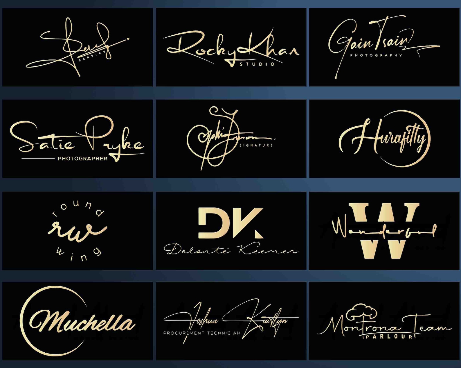 Professional Signature Logo Design Signature Logo Logo - Etsy