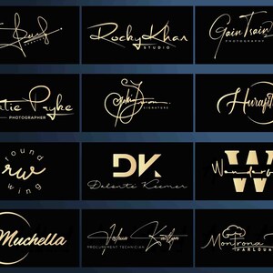 Custom Signature Logo Design, Business Branding - Etsy