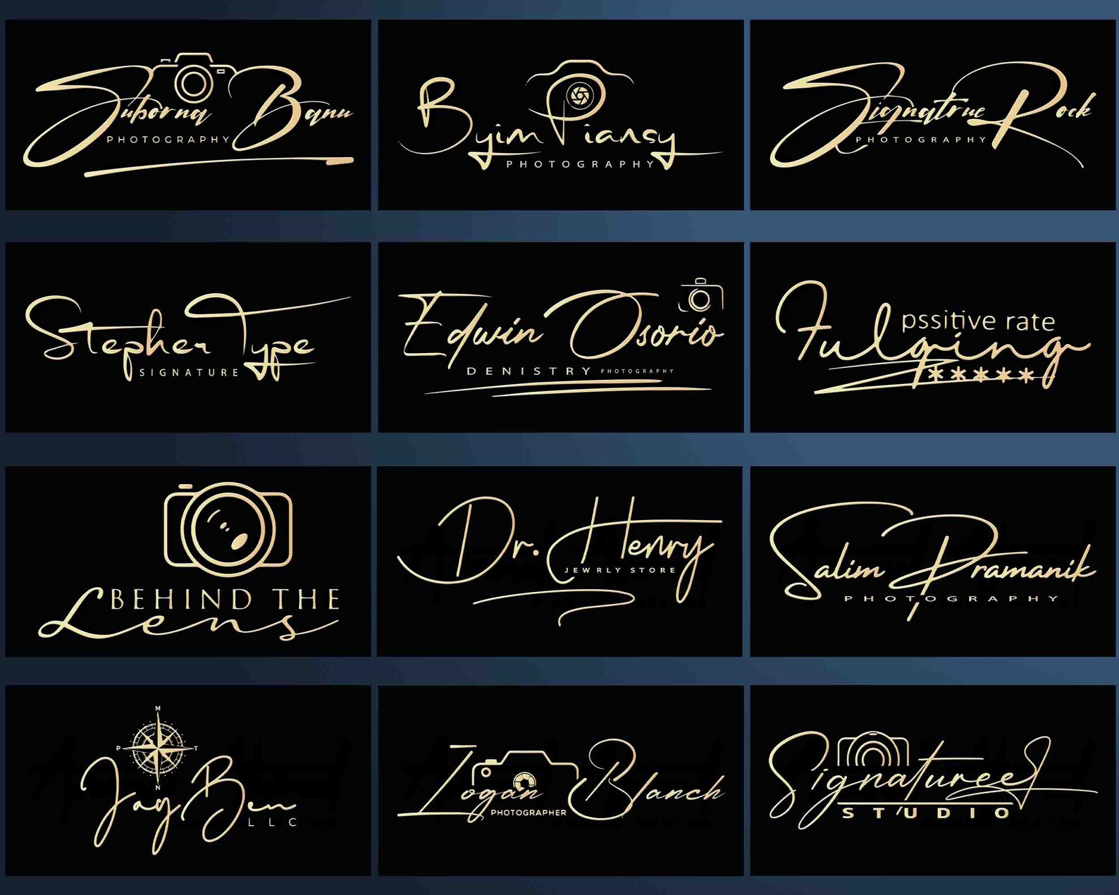Professional Signature Logo Design Signature Logo Logo - Etsy