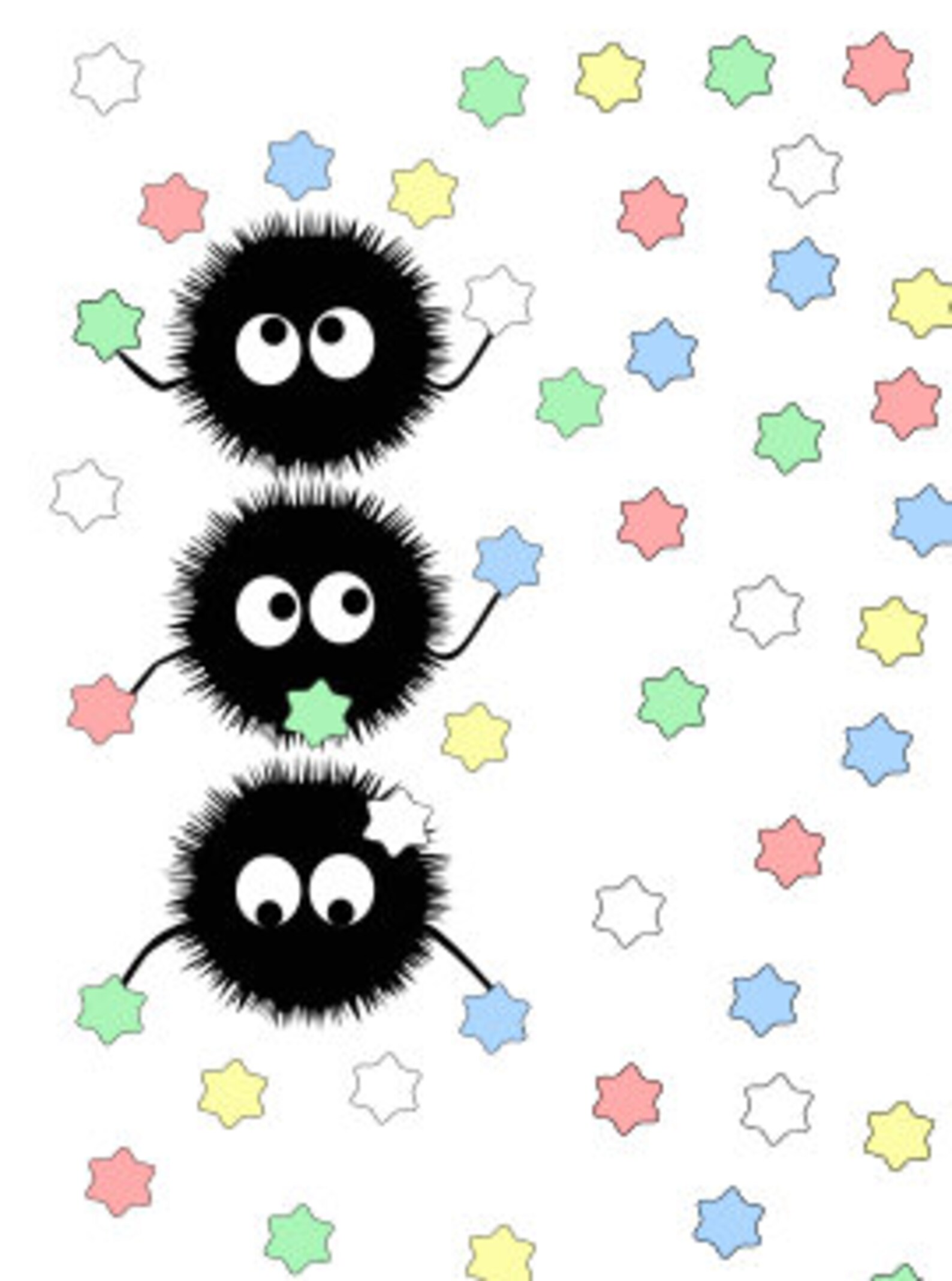 Soot Sprites Svg Type 3 With Arms - Etsy Hong Kong