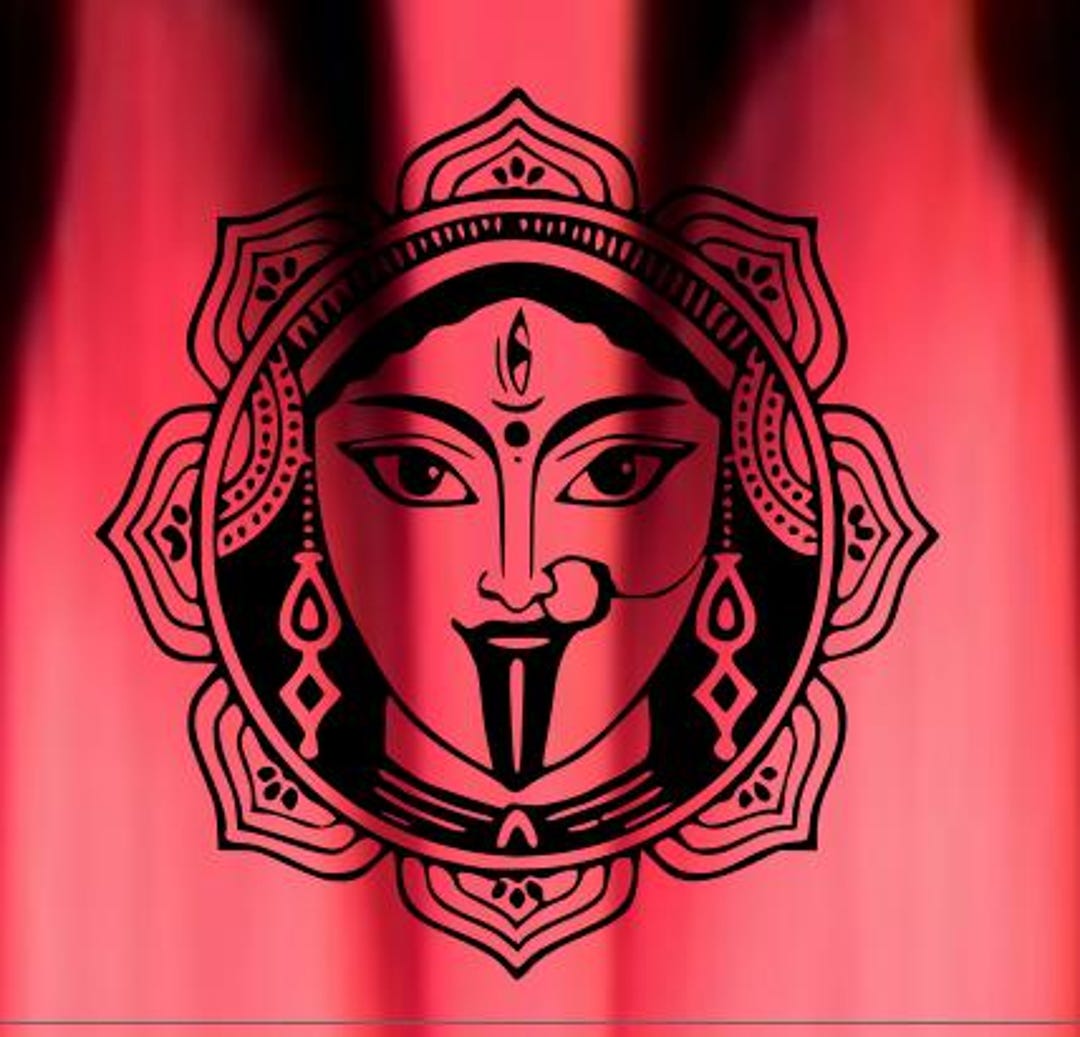 Hindu Goddess Kali Digital SVG File Divine Feminine Art and Goddess of ...