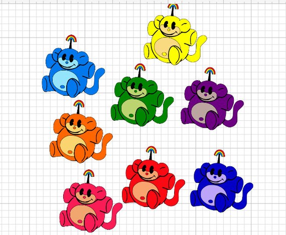 Rainbow Monkeys - azucarillosdecolores.com