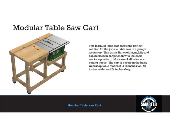 Modular Table Saw Cart Digital Plans | Etsy