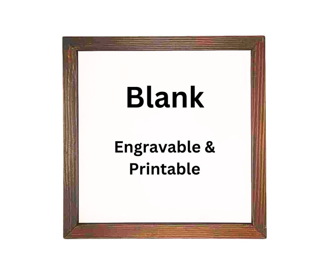 Blank Farmhouse Wall Signs Engravable Cricut Compatible Maple Wooden ...