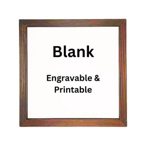 Blank Farmhouse Wall Signs Engravable Cricut Compatible Maple Wooden ...