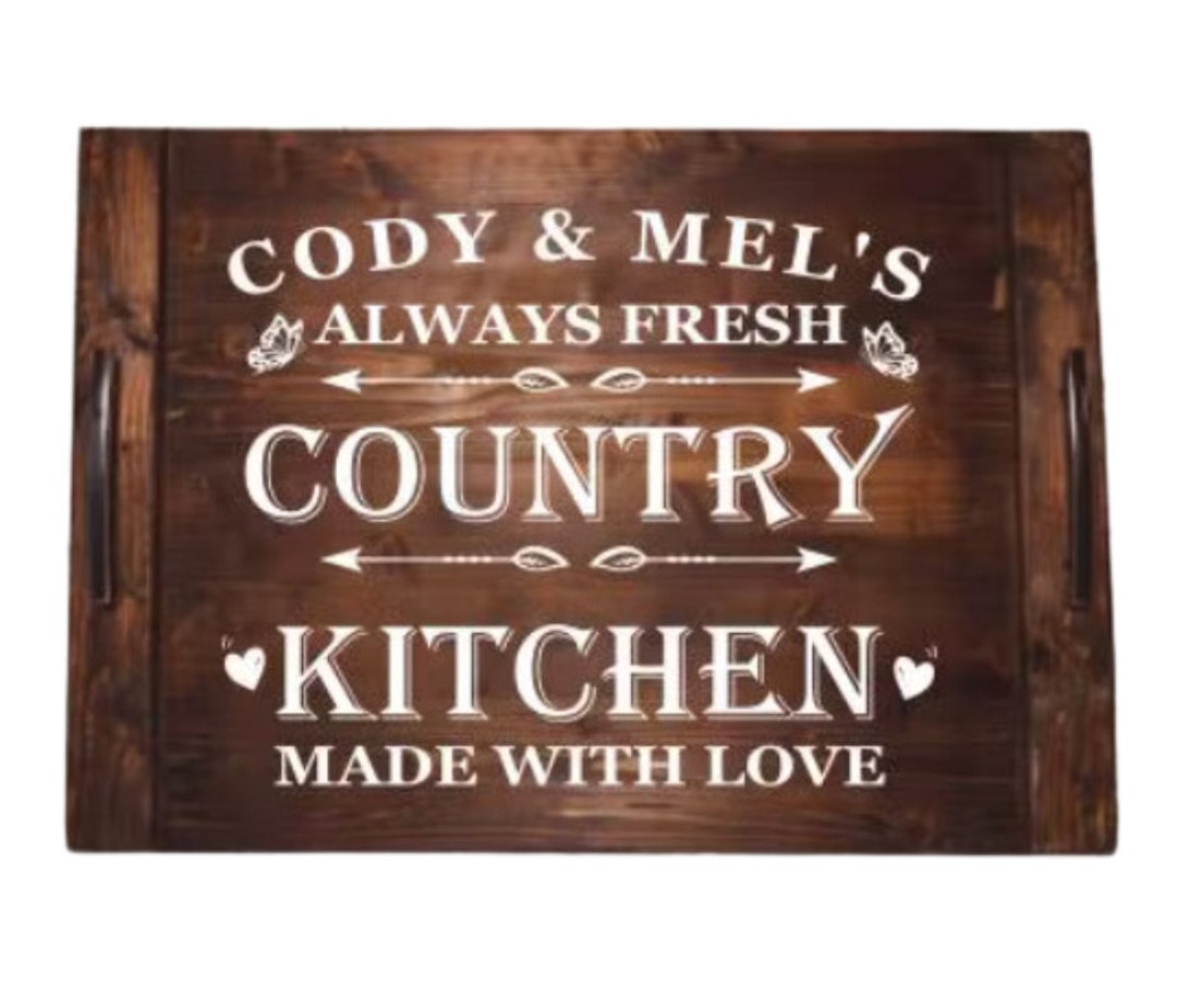 Personalized Noodle Board Serving Tray Kitchen Decor Kitchen Wallsign ...