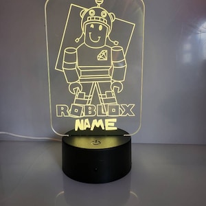 Personalised Roblox Night Light, Children's Light, Game Room, Boys ...