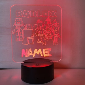 Personalised Roblox Night Light, Children's Light, Game Room, Boys ...