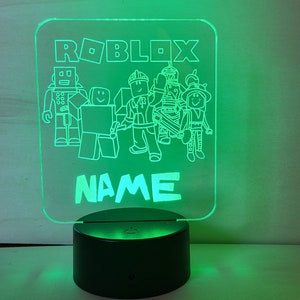 Personalised Roblox Night Light, Children's Light, Game Room, Boys ...