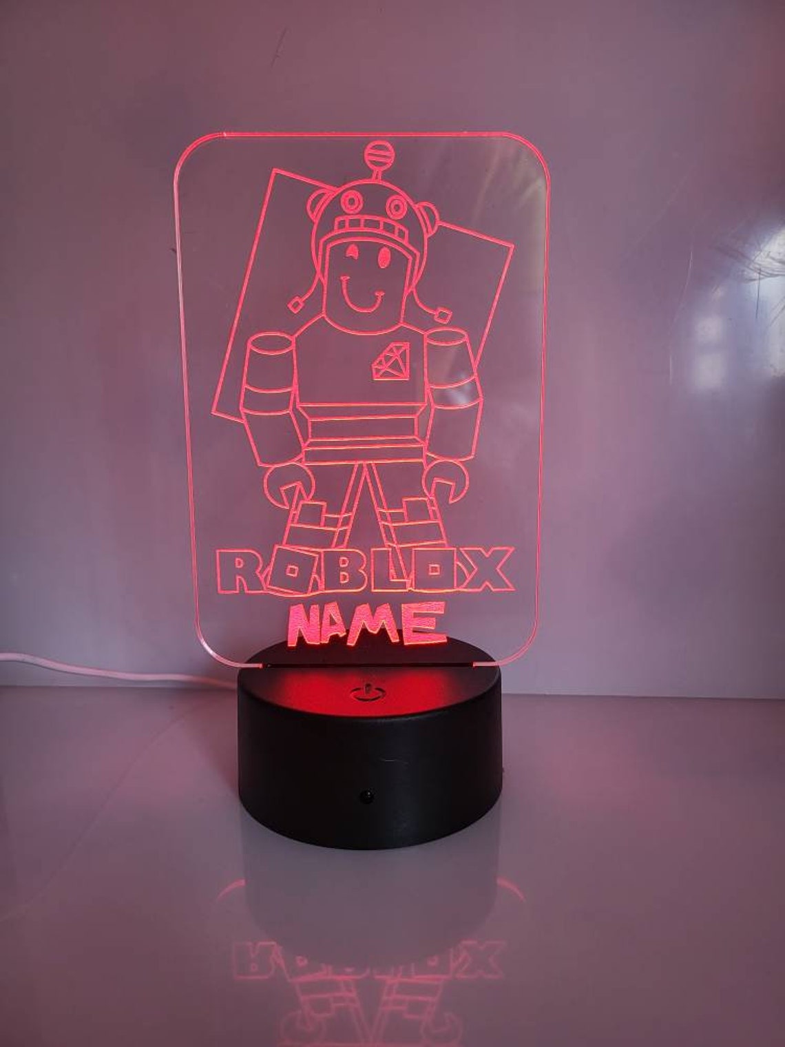 Personalised Roblox Night Light, Children's Light, Game Room, Boys ...