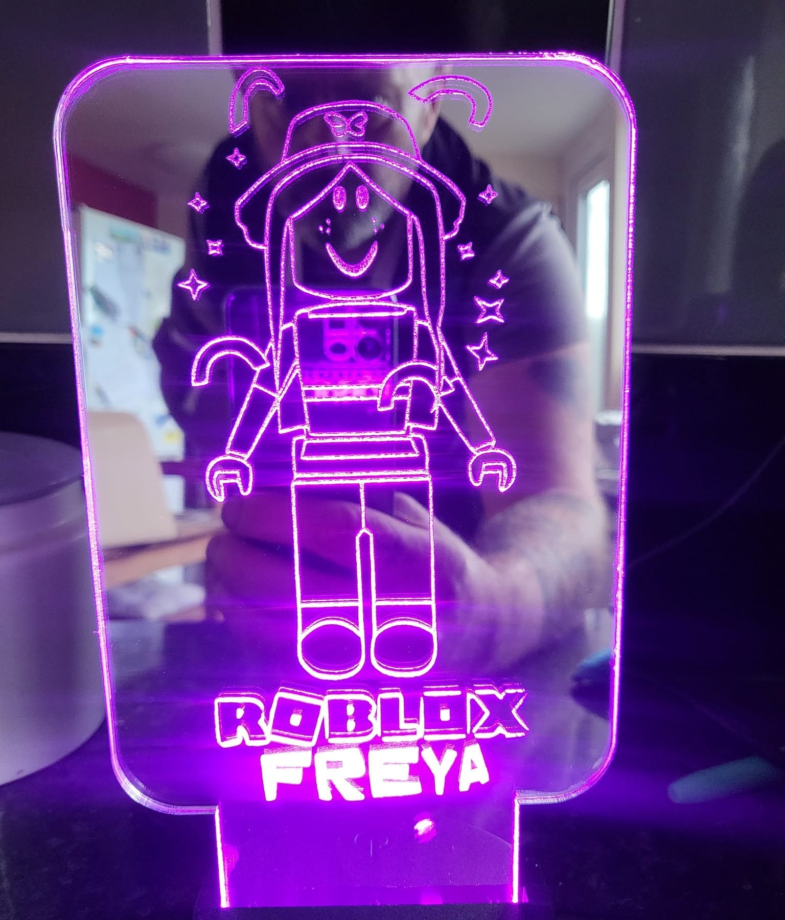Personalised Roblox Night Light Children's Light Game Room Boys Night ...