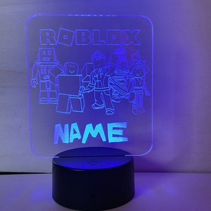 Personalised Roblox Night Light, Children's Light, Game Room, Boys ...