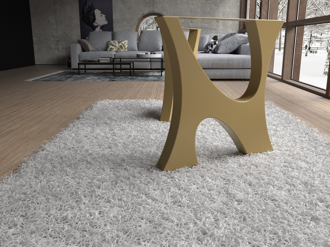 Designer Edition, Unique Model Steel Table Legs. Great Fit With Modern ...