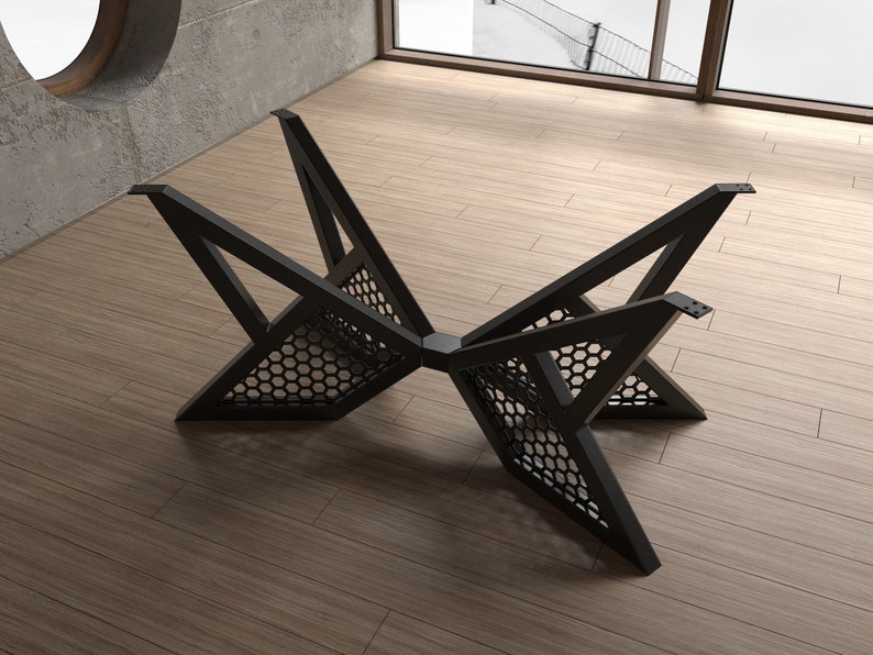 Modern Unique Shape Metal Table Base for Your Unique Project. - Etsy