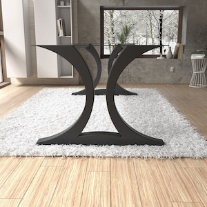 Handmade Steel Table Base for Dining/kitchen. Extra Wide (36" In.) X ...
