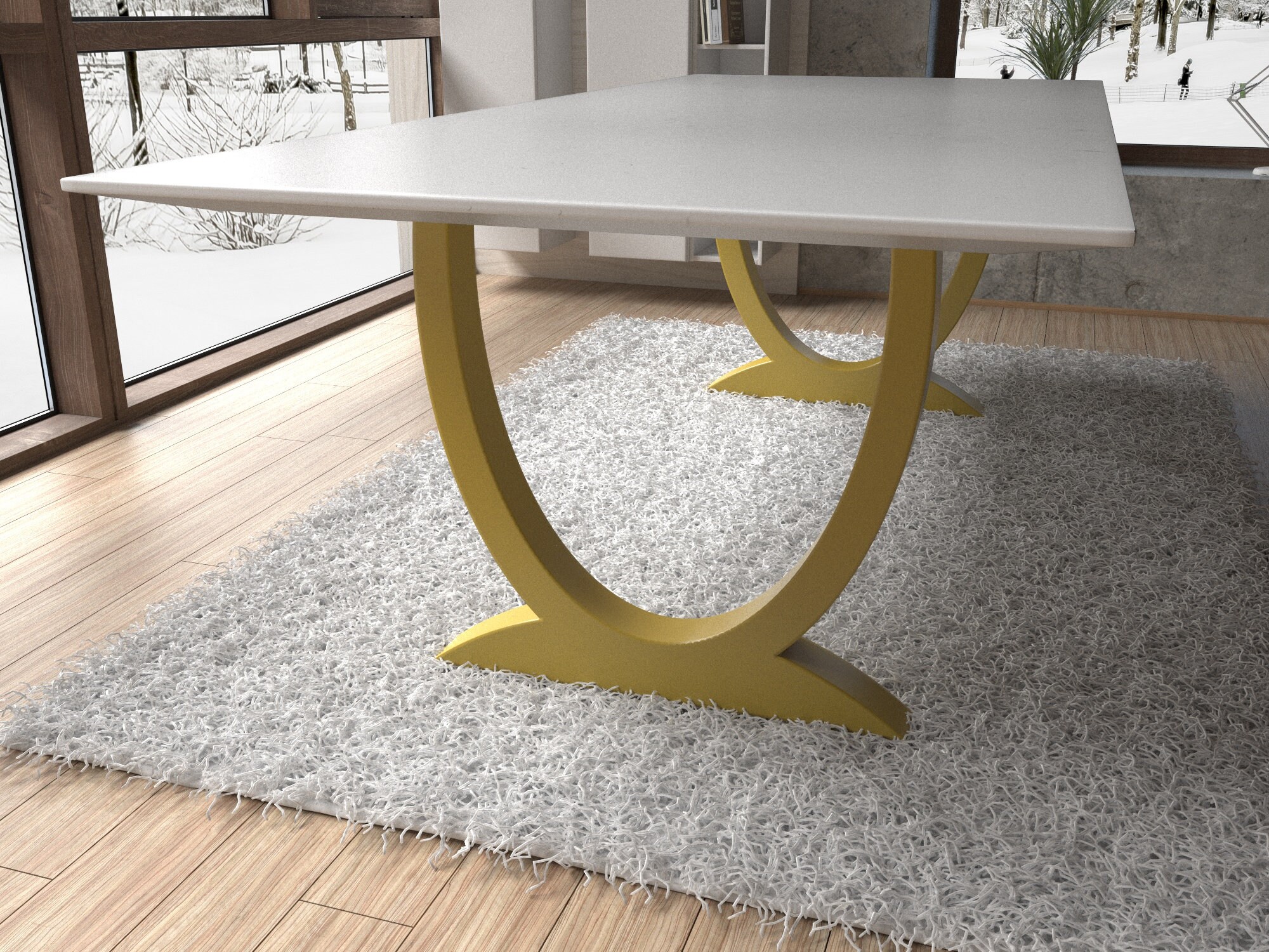 Metal Legs Designer Edition Unique Model for Dining Table. - Etsy