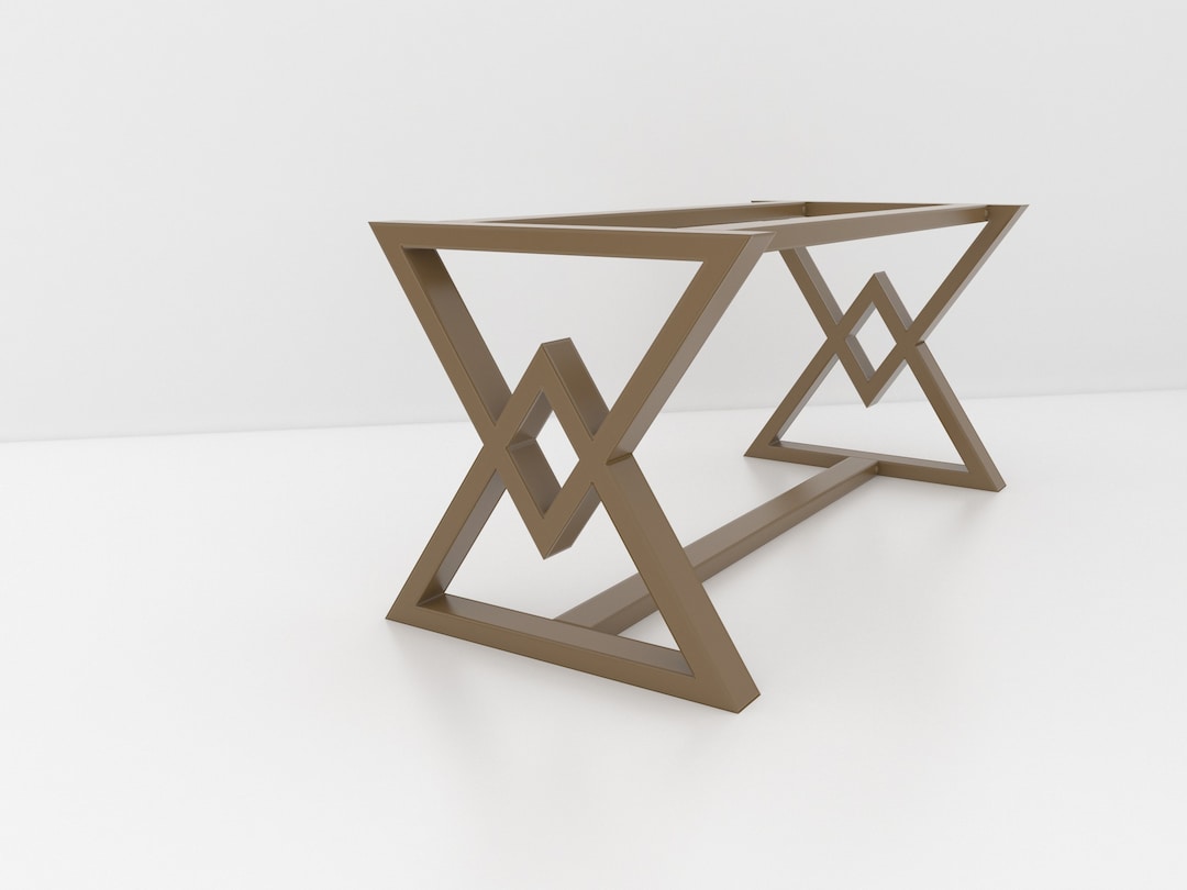 Dining Table Base, Diamond Shape. Handmade Furniture Table Base ...