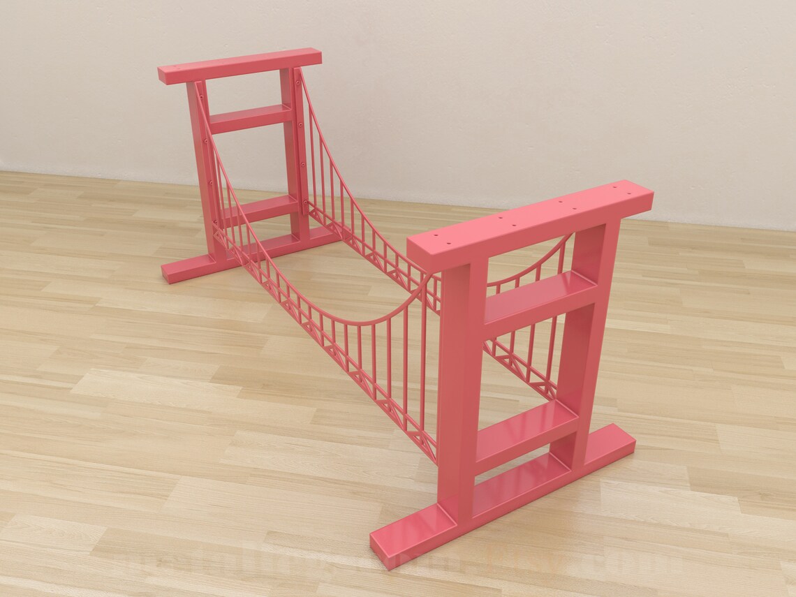 Dining Table Base Industrial Style Golden Gate Bridge Design. - Etsy