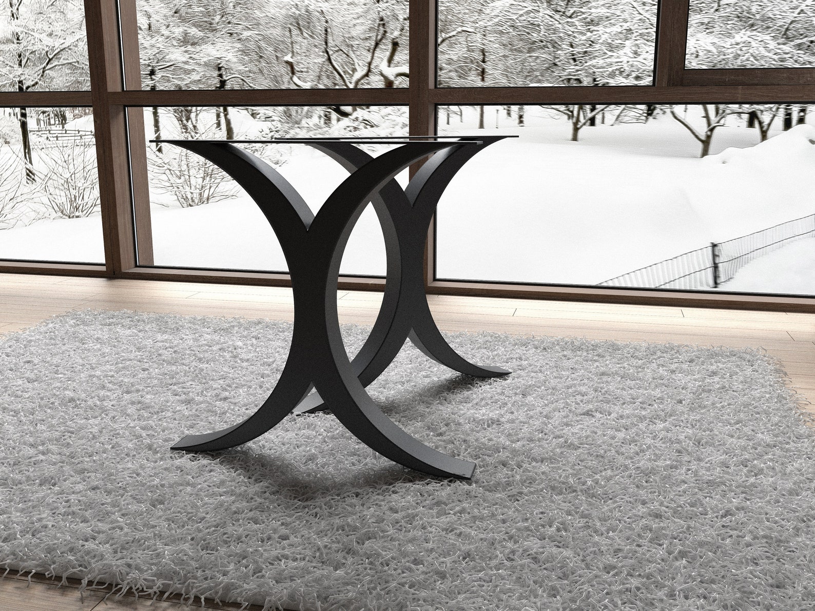 Handmade Furniture Table Legs for Dining, Kitchen. Steel Table Legs SET ...