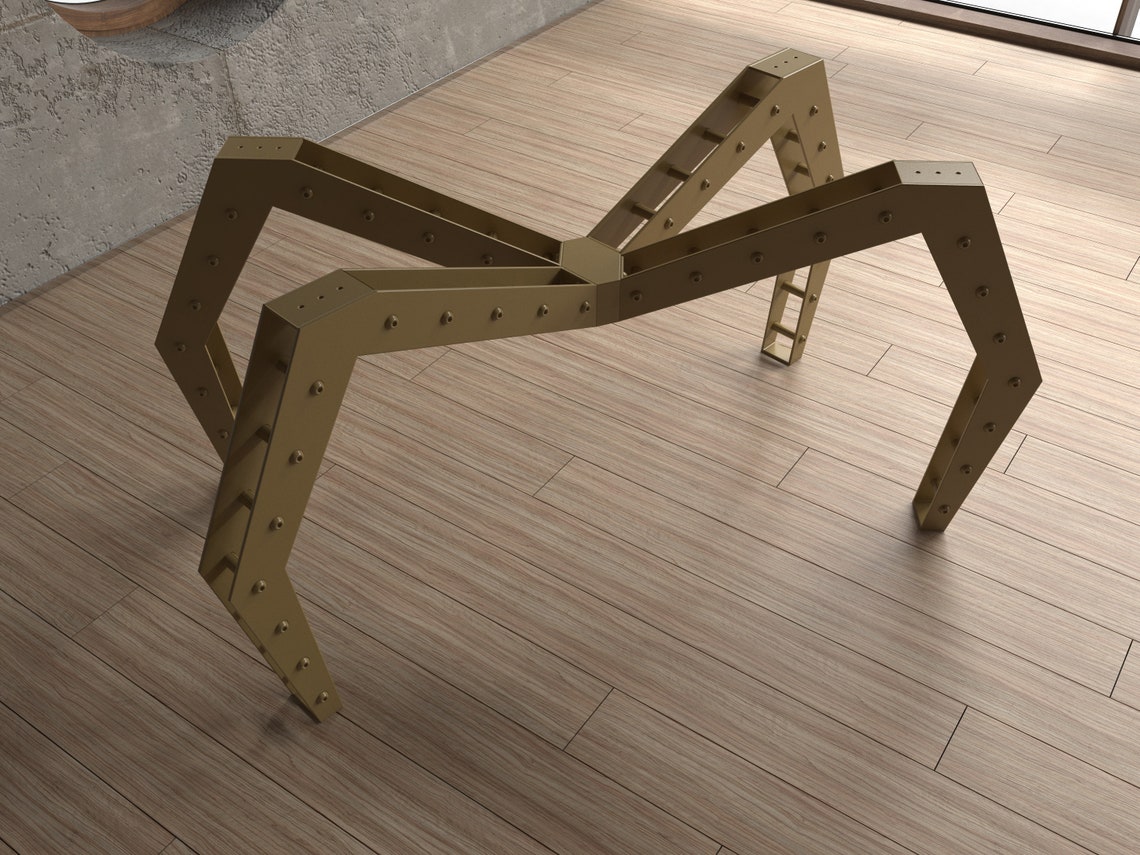 Unique Modern Spider Shape Metal Table Base for Marble Glass - Etsy