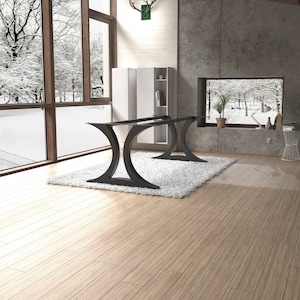Handmade Steel Table Base for Dining/kitchen. Extra Wide (36" In.) X ...
