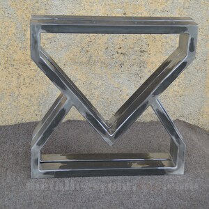 Legs for Dining Table, Modern Industrial V Shape Design. Set of 2, (28 ...