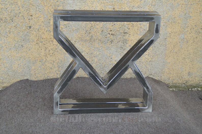 Legs for Dining Table, Modern Industrial V Shape Design. Set of 2, (28 ...