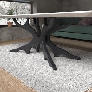 Handmade Furniture Unique Shape Metal Table Base for Glass, Stone ...