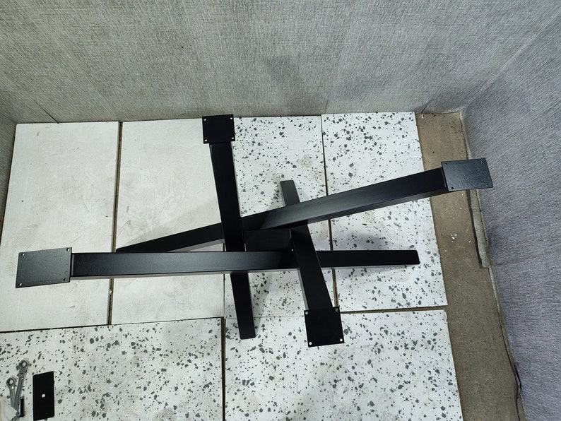 Modern Style Crossed Steel Profiles Dining Table Base for Your Unique ...