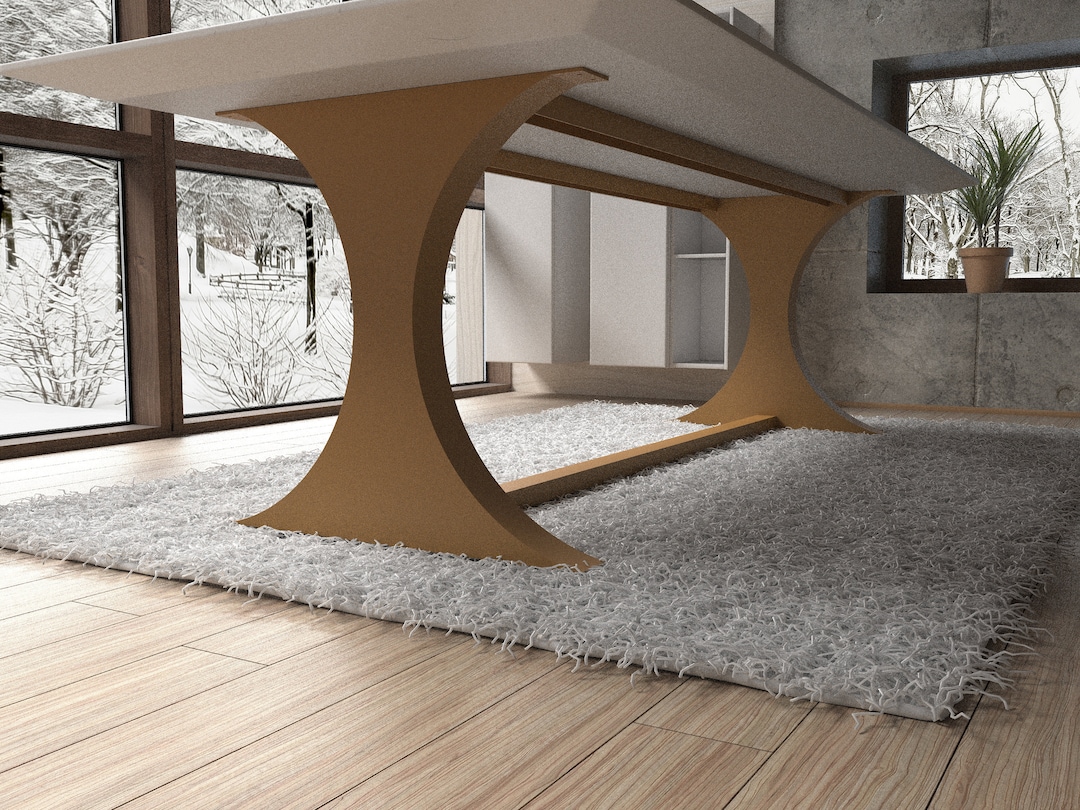 Premium Steel Table Base Designer Edition - Handmade. Great Fit With ...