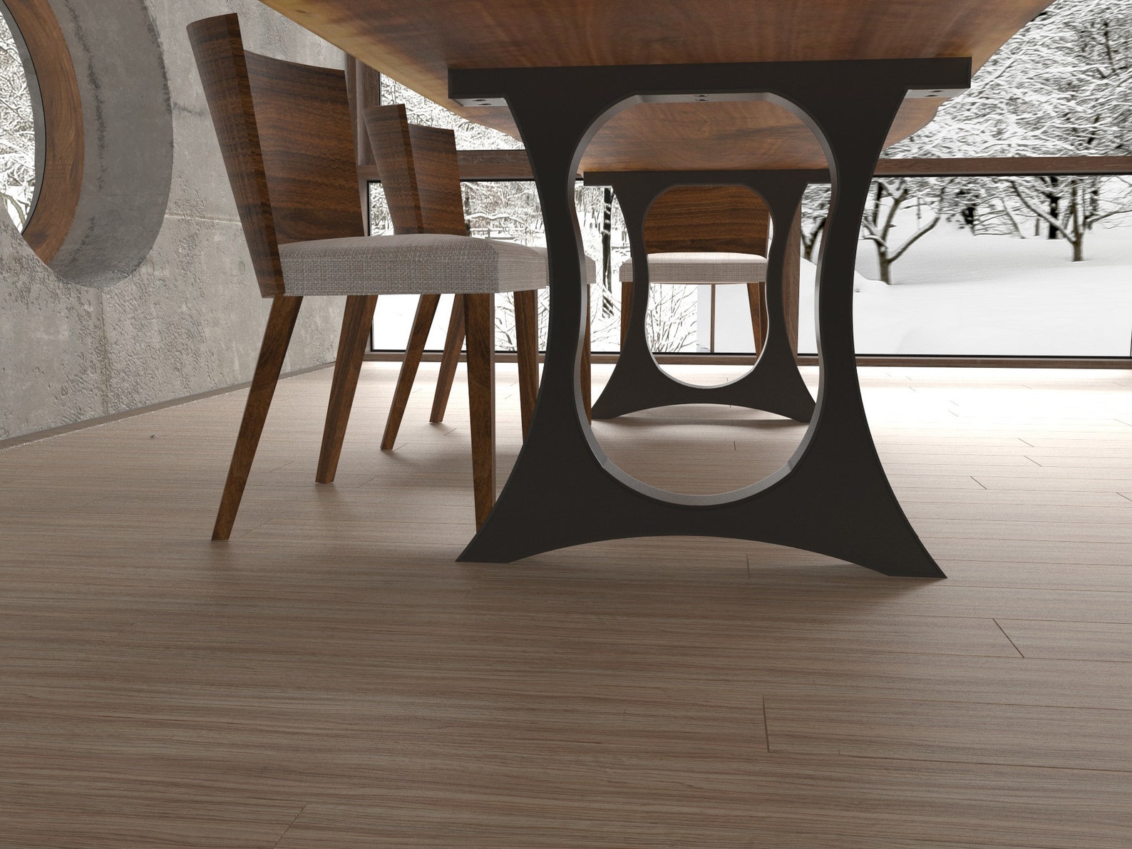 Dining Table Legs Unique Model Fit Great With Modern Rustic - Etsy