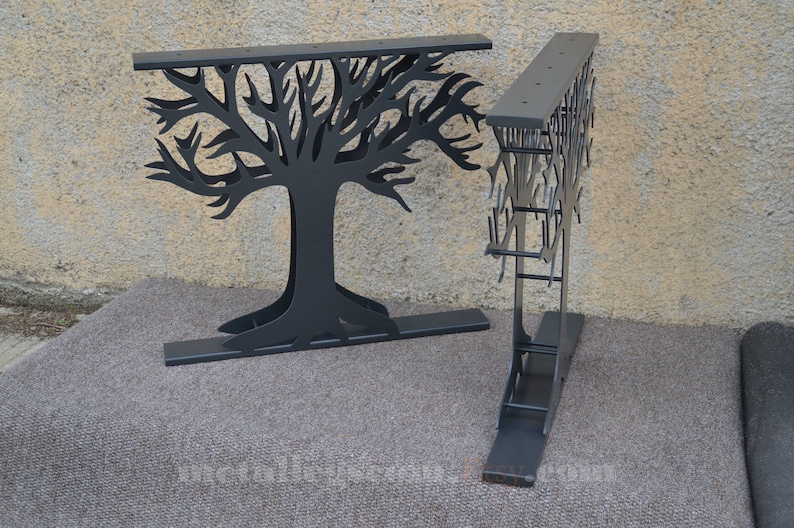 Dining Table Legs With Unique Tree Design. Premium Quality Made With ...
