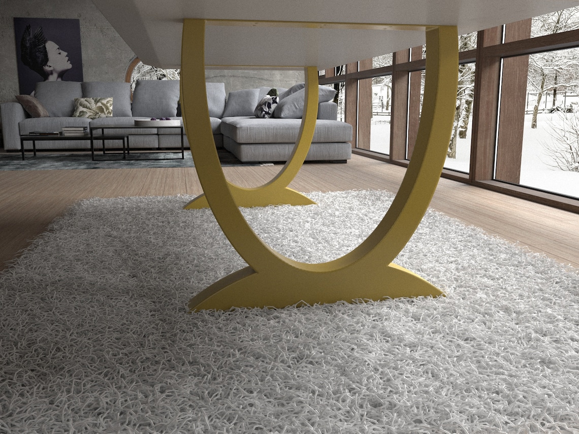 Metal Legs Designer Edition Unique Model for Dining Table. - Etsy