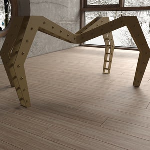 Unique Modern Spider Shape Metal Table Base for Marble, Glass, Wood Top ...