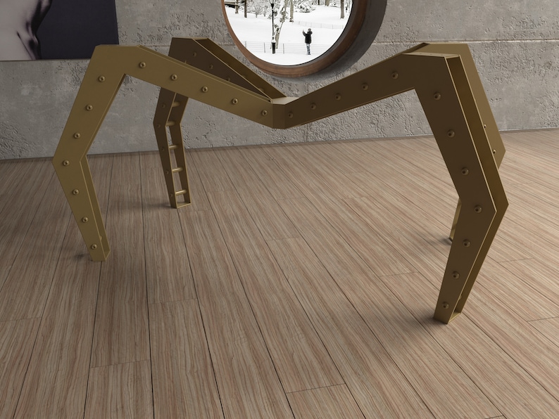 Unique Modern Spider Shape Metal Table Base for Marble Glass - Etsy