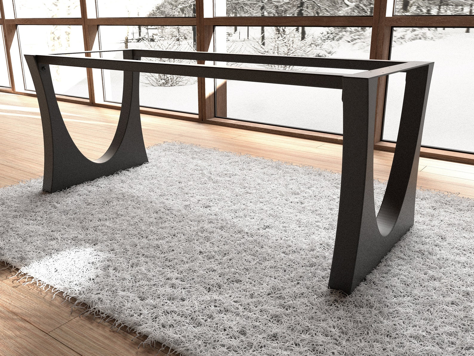 Handmade Table Base With Modern Style. Great Fit With Rustic or ...
