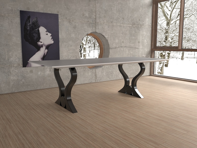 Steel Table Legs Designer Edition. Unique Model. Fit With - Etsy
