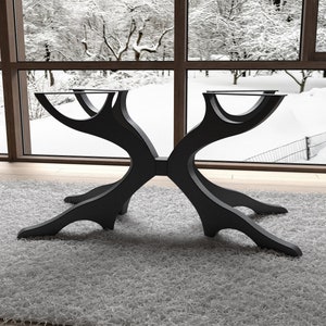 Handmade Furniture Unique Shape Metal Table Base for Glass, Stone ...
