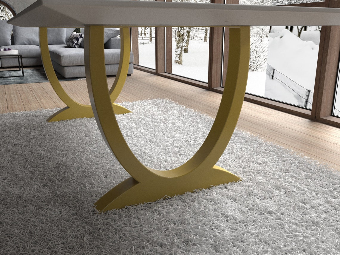 Metal Legs Designer Edition Unique Model for Dining Table. - Etsy