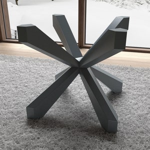 Unique Shape Metal Table Base for Heavy Round Tables. Premium Quality ...