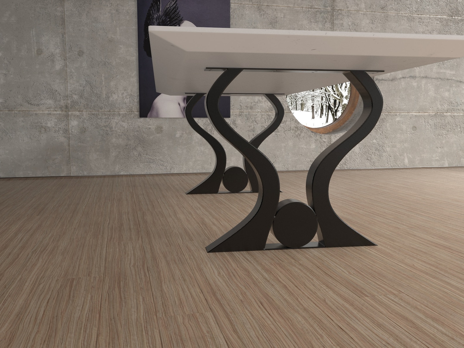 Steel Table Legs Designer Edition. Unique Model. Fit With - Etsy