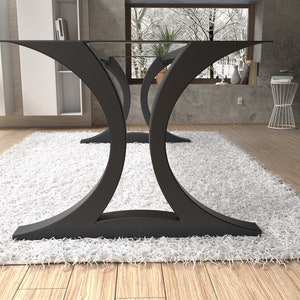 Handmade Steel Table Base for Dining/kitchen. Extra Wide (36" In.) X ...