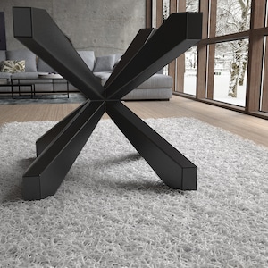 Unique Shape Metal Table Base for Heavy Round Tables. Premium Quality ...