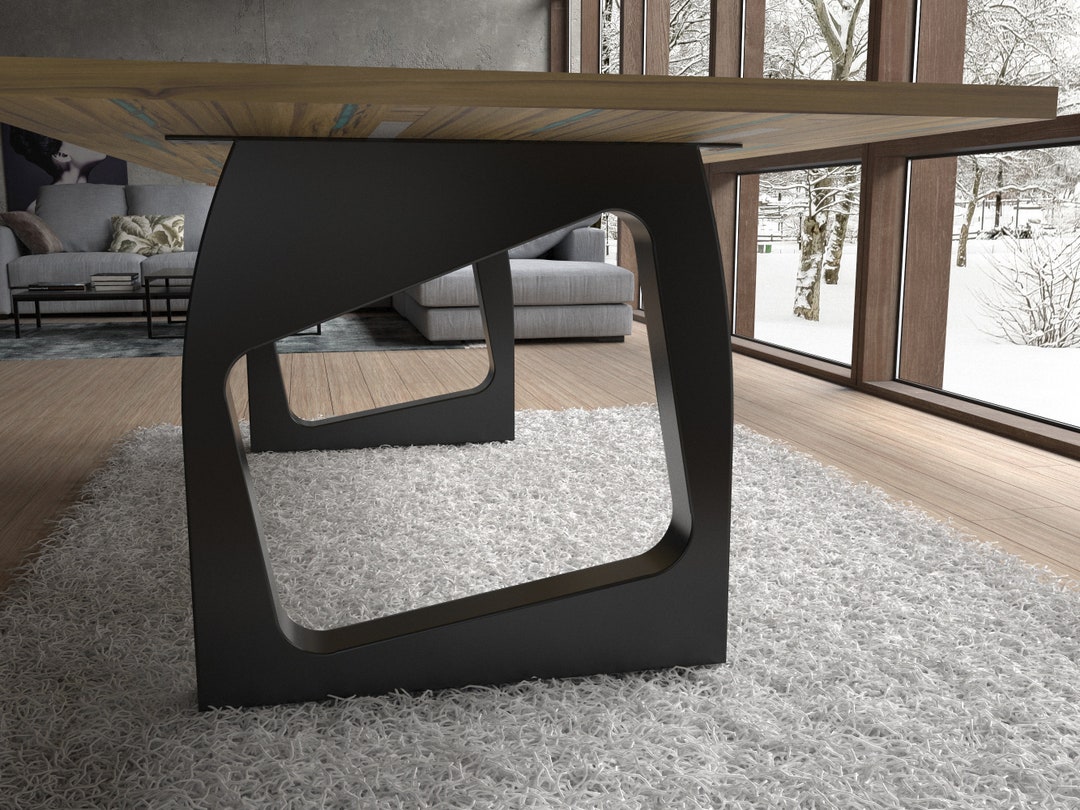 Designer Edition Unique Shape Metal Table Legs for Rustic Home or ...