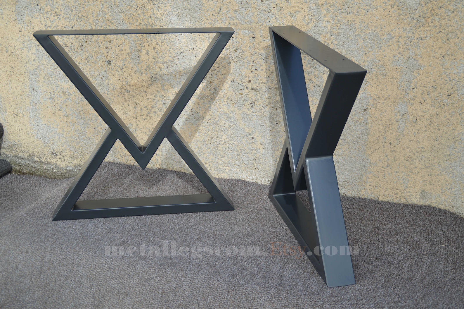 Industrial Style Dining Table Legs for Heavy Tables. Pied De Table ...