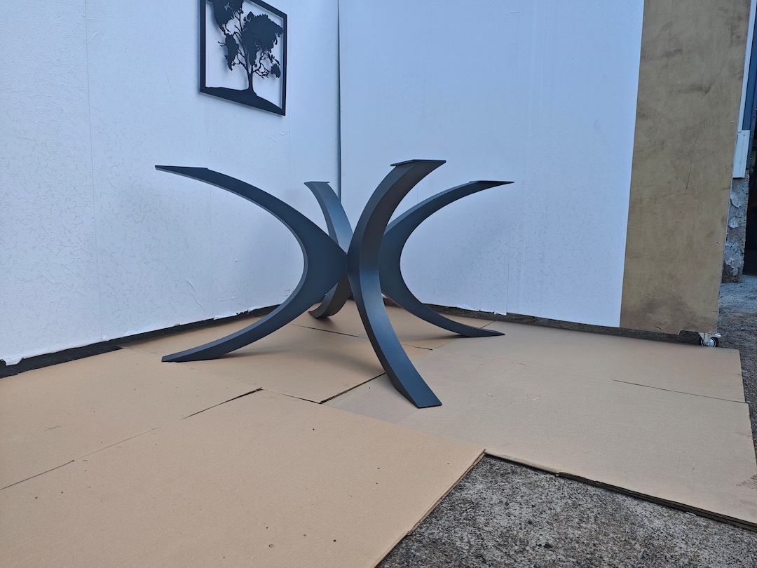 Unique Shape Metal Table Base for Round or Square Tops. Fit With Modern ...
