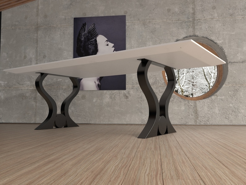 Steel Table Legs Designer Edition. Unique Model. Fit With Modern or ...