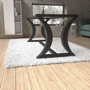 Heavy Duty Premium Metal Table Base for Heavy Table Tops. Handmade ...
