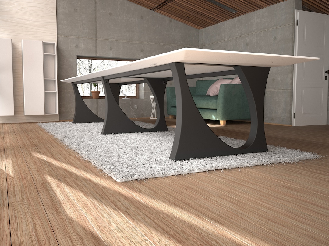 Metal Table Base for Dining Kitchen Tables or Conference Tables, Heavy ...